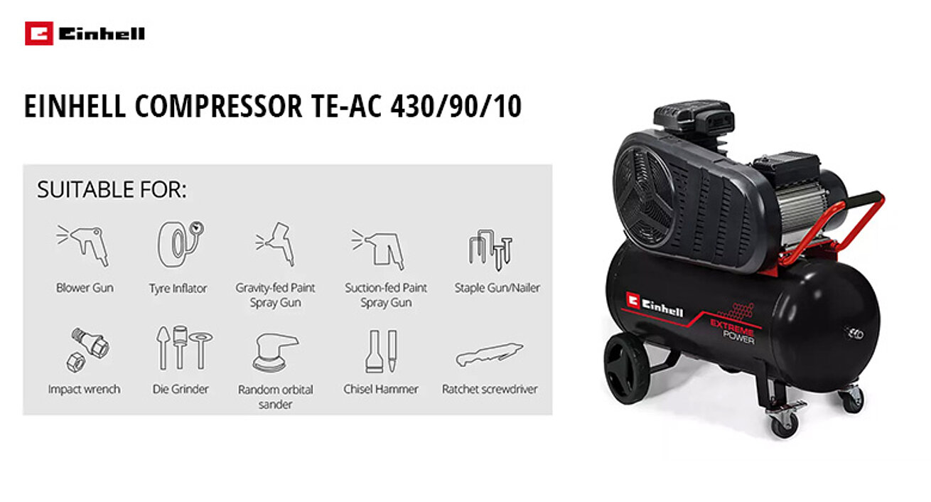 Accessories for your compressor | Einhell.de