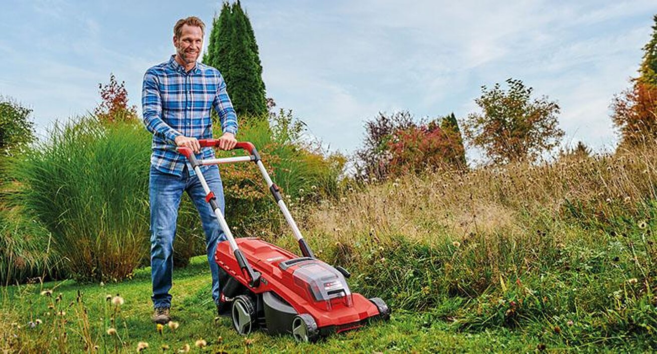 Cordless lawn mowers for your garden | Einhell.de