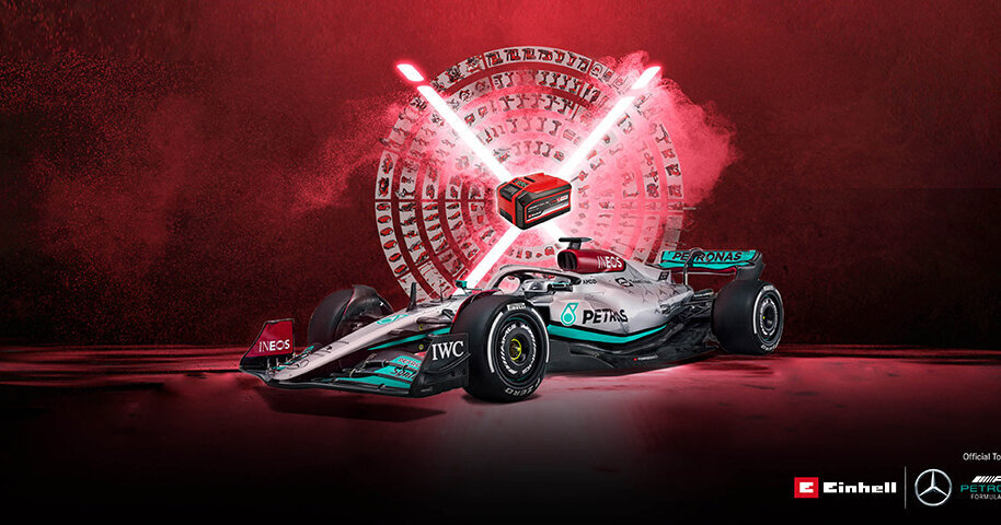 Einhell is partner of the Mercedes-AMG PETRONAS F1 Team
